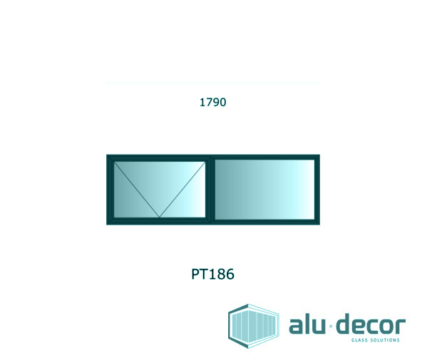 Aluminium Top Hung Window PT186 - Alu Decor Glass Solutions