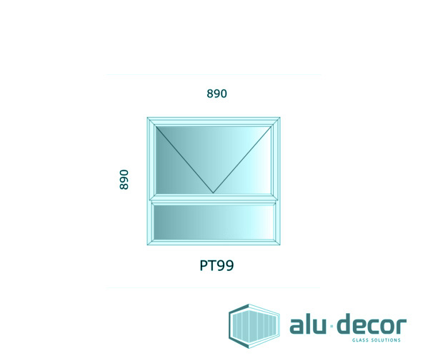 Aluminium Top Hung Window PT99 - Alu Decor Glass Solutions