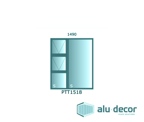 Aluminium Top Hung Window PTT1518 - Alu Decor Glass Solutions